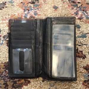 Accessories | Tooled Leather Checkbook Cover With Cowboy Vintage | Poshmark